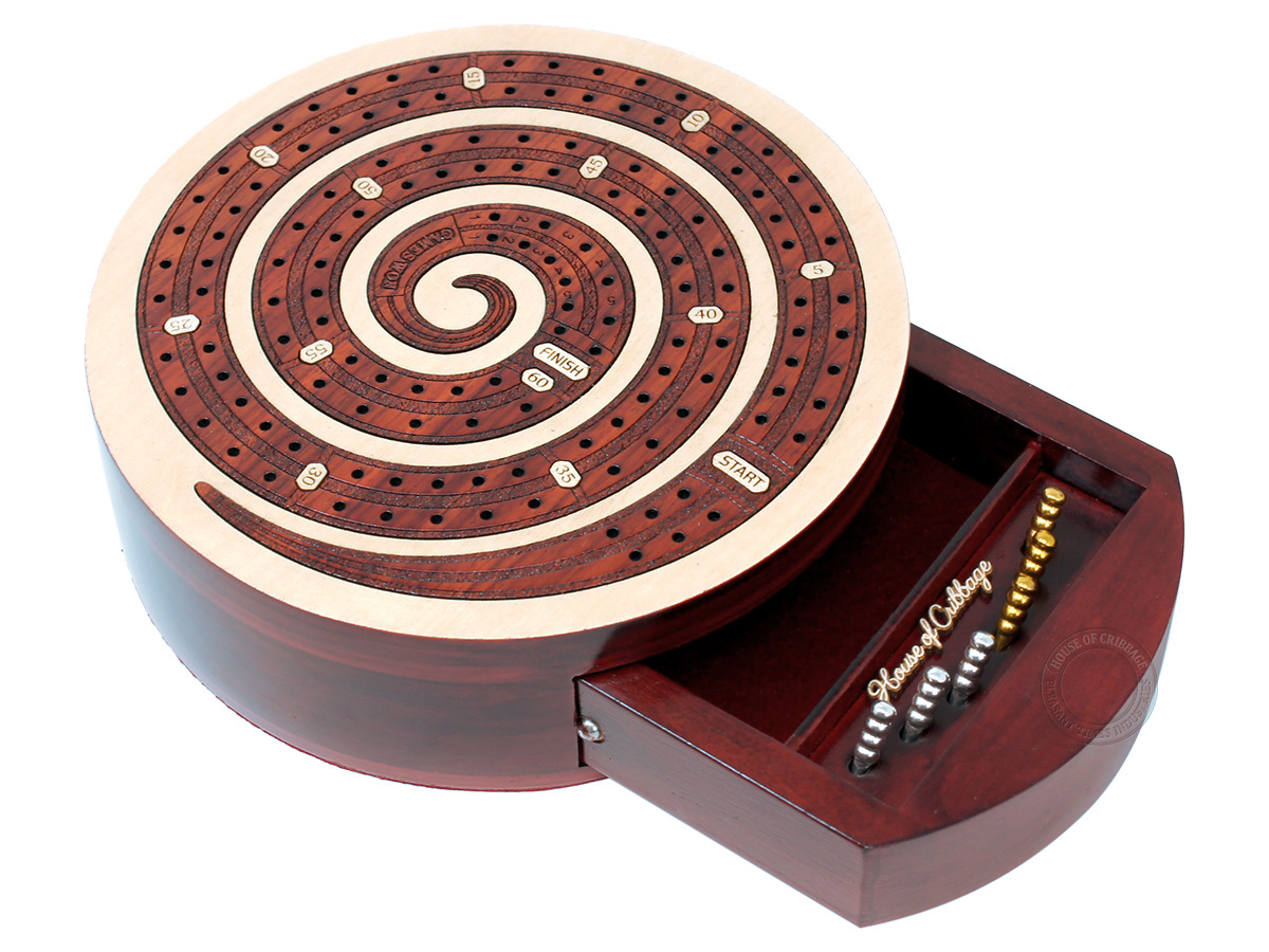 Spiral Cribbage Boards