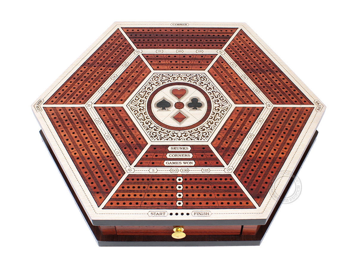 Hexagonal Cribbage Boards