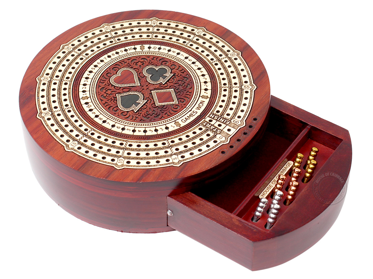 Round Cribbage Boards