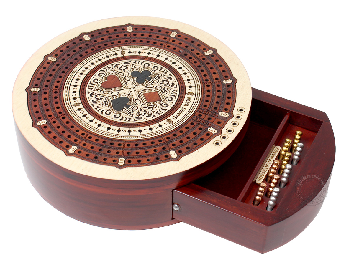 Round Cribbage Boards