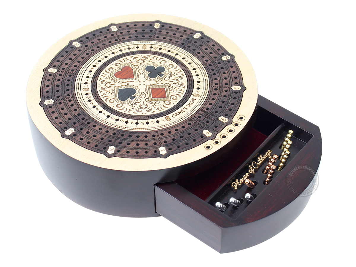 Round Cribbage Boards